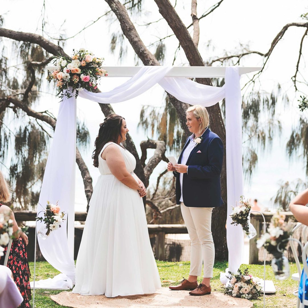 White Flatbase 2 Post Arch - Blush Weddings & Events